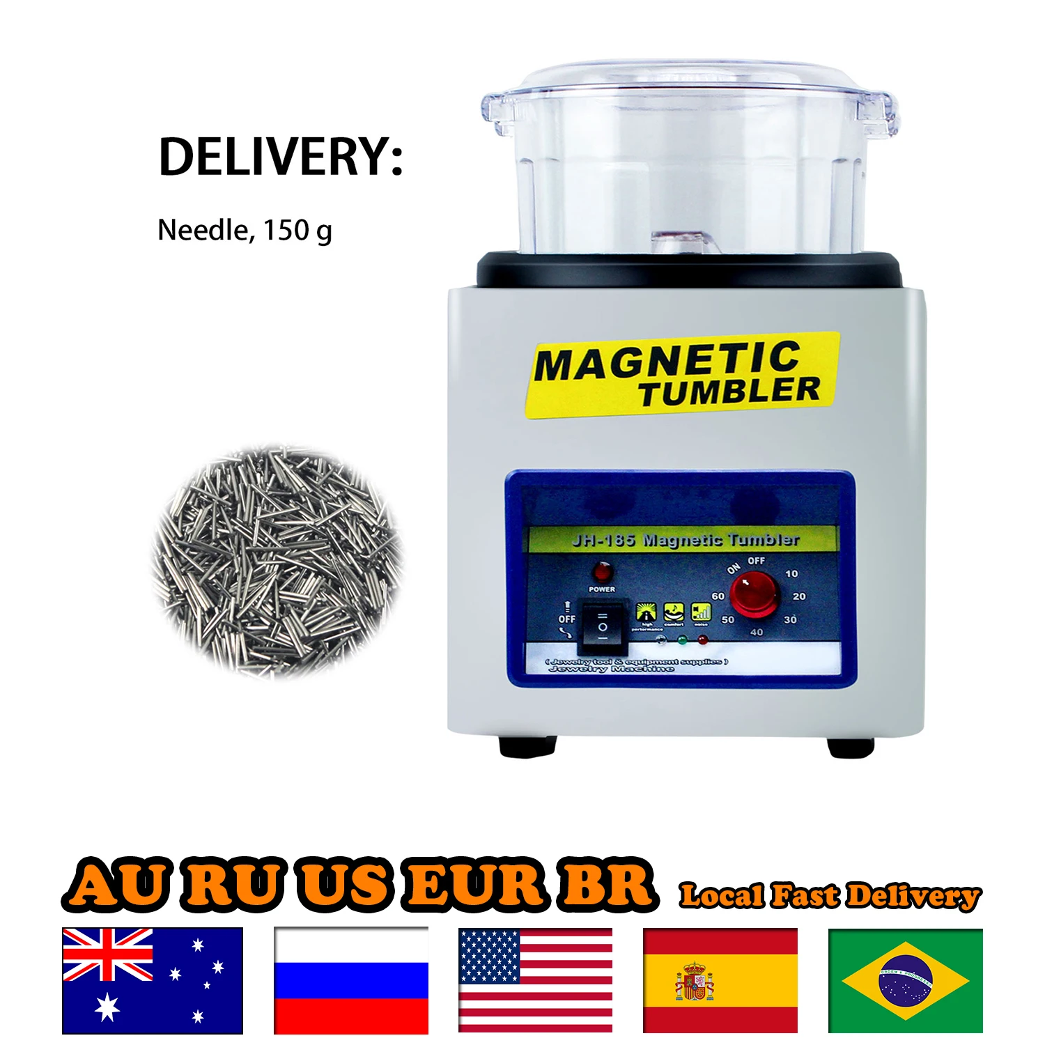 Jh-185-elettrico-magnetico-Tumbler-gioielli-lucidatrice-macchina ...