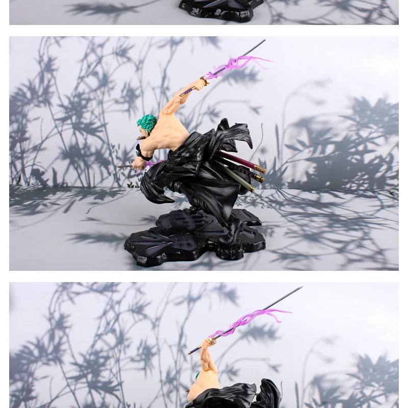 2 Colors One Piece Animation Action Figure Roronoa Zoro Model 26cm PVC ...