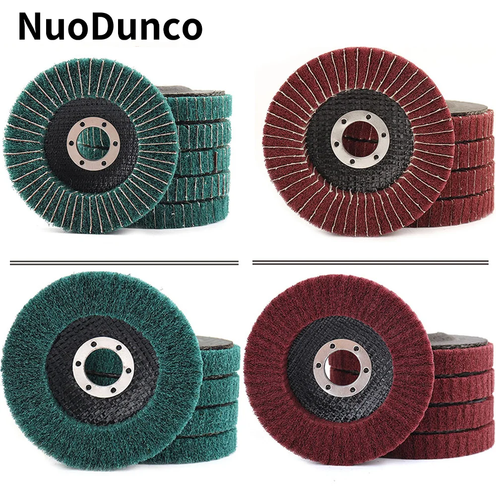 4-4-5-5-Nylon-Fiber-Flap-Polishing-Wheel-Non-woven-Grinding-Disc-for ...