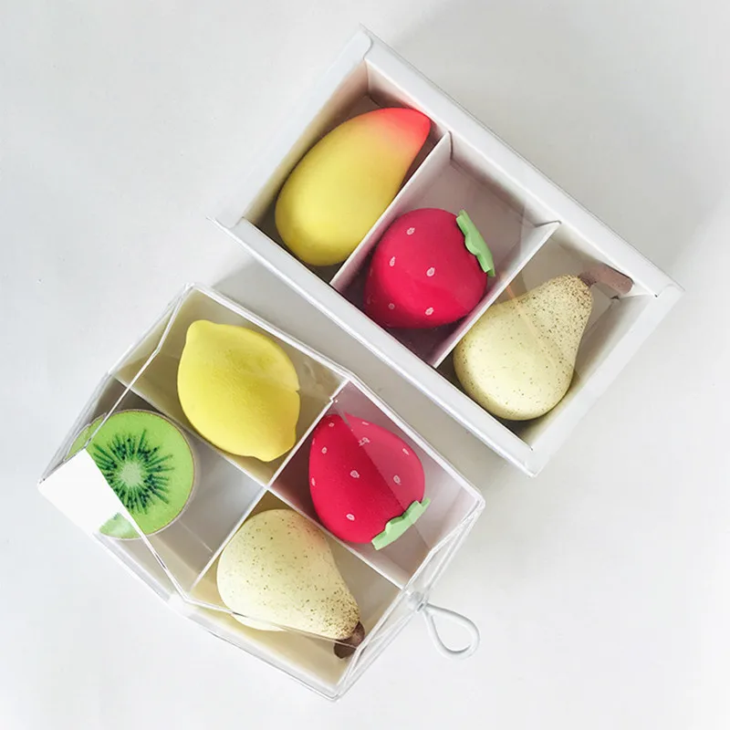 4Pcs-box-Makeup-Sponge-Set-Beauty-Tools-Cute-Fruit-Cosmetic-Puff-for ...