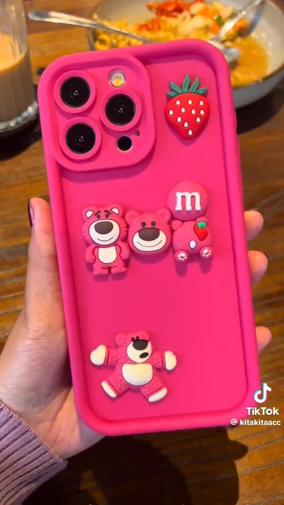 CAMMY 3d cute Soft Silicone Square Bear Back Cover For Samsung Galaxy ...