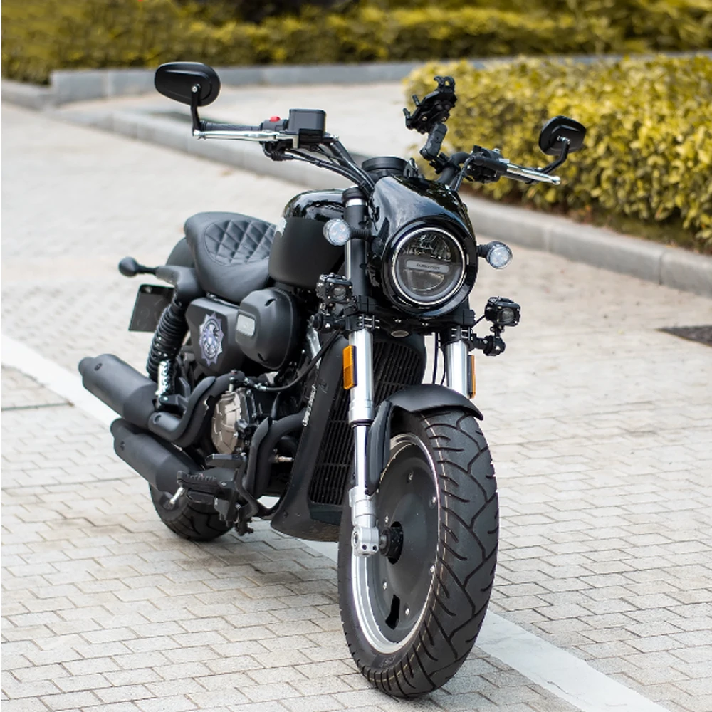 For QJMOTOR SRV250 Accessories QJ MOTOR SRV300 Retrofit Headlight Cover ...