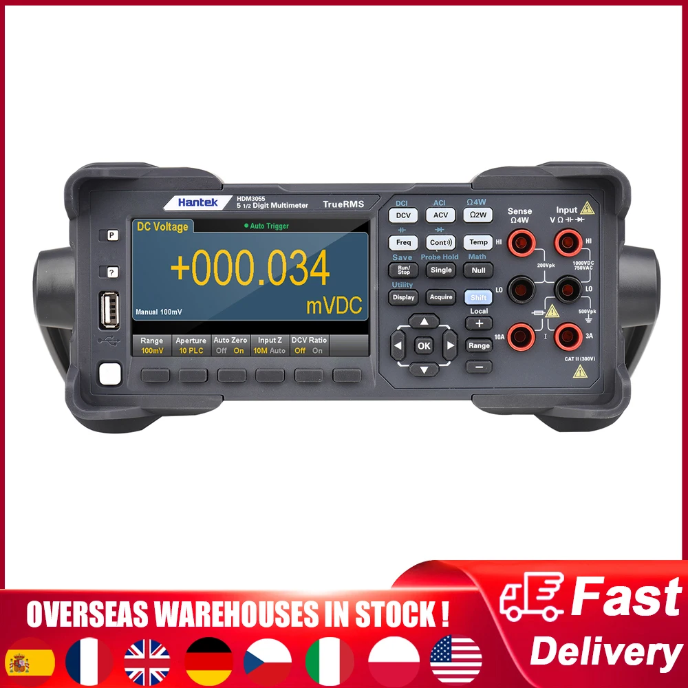 HDM3055 Digital Desktop Multimeter High-precision 5 1/2 30 kS/s Data ...