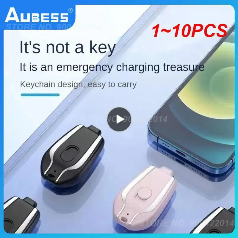 1-10PCS-Keychain-Power-Bank-Versatile-Key-Chain-Emergency-Charging ...
