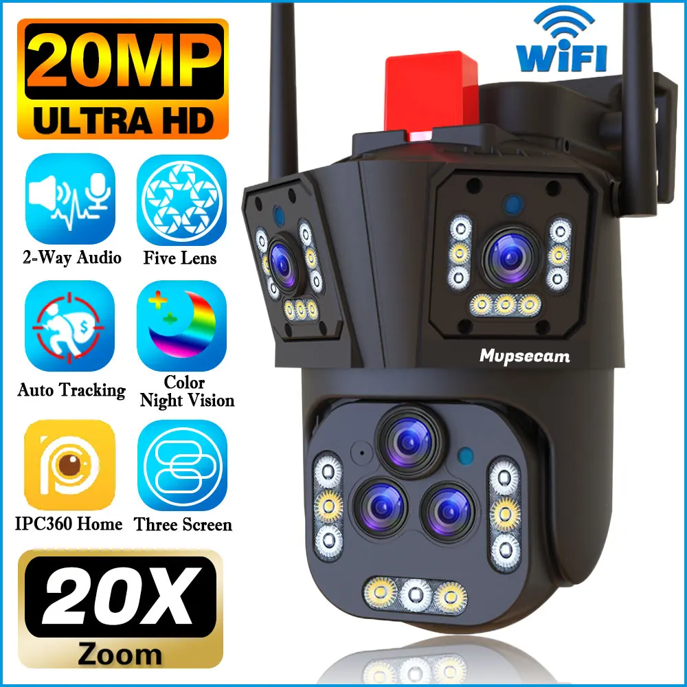Smart-Home-20MP-10K-WIFI-Surveillance-Camera-Five-Lens-Wireless-Outdoor ...