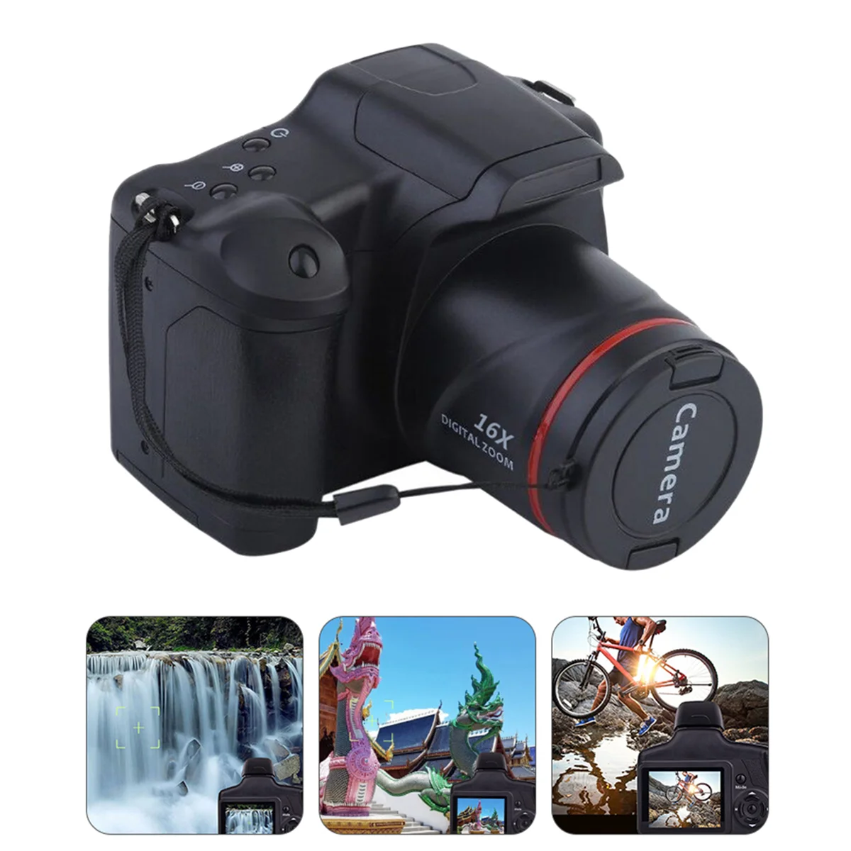 Digital-Camera-Portable-16x-Zoom-Video-Camcorder-Photography-Telephoto ...