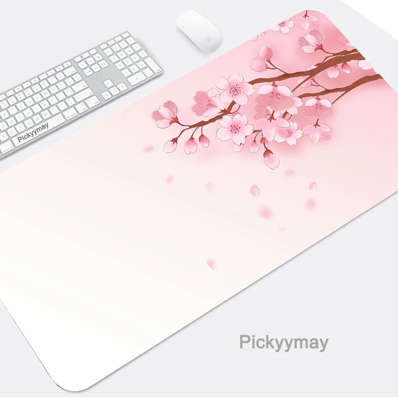 Pink-Cherry-Blossom-Mouse-Pad-Large-Gaming-Mousepad-Sakura-Computer ...