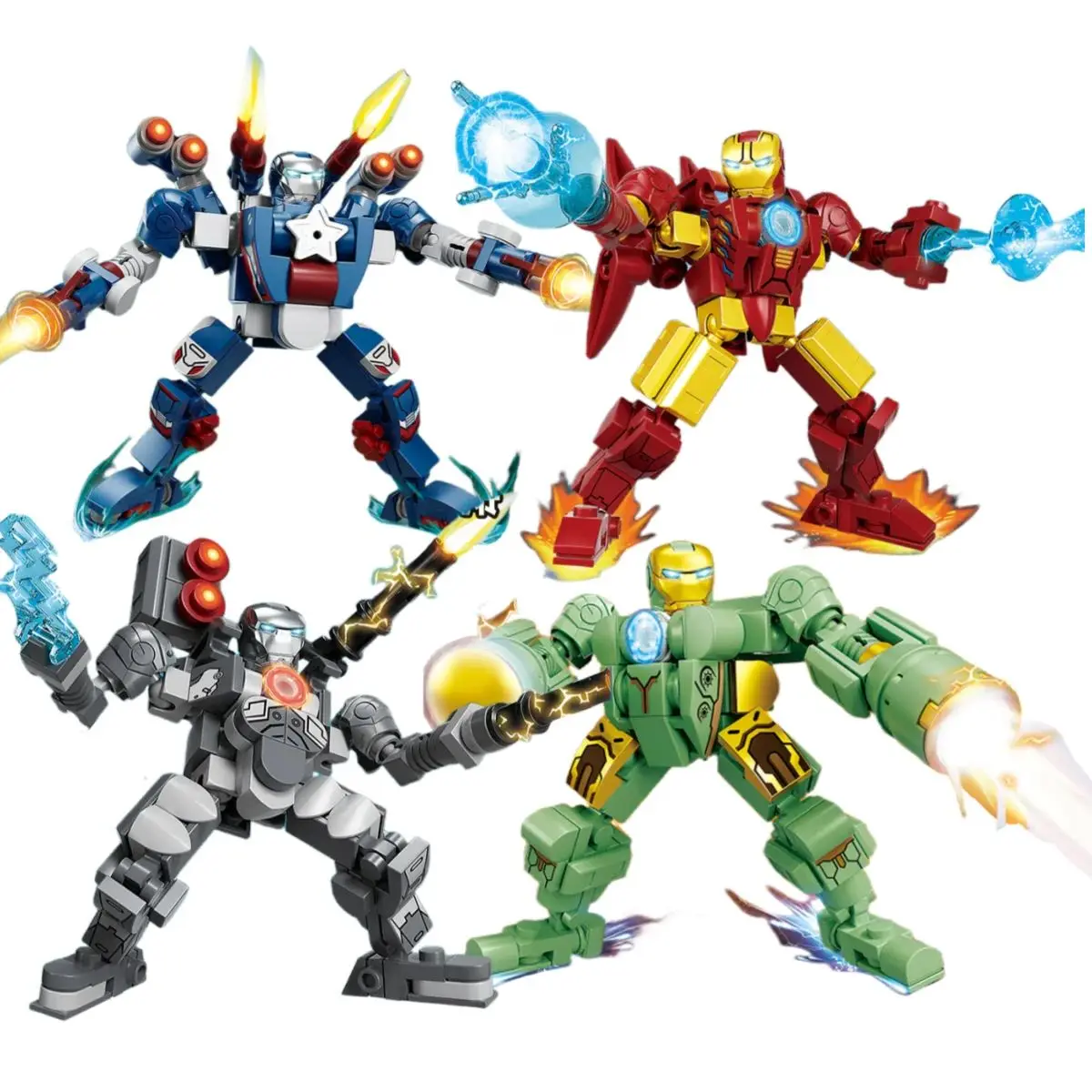 Disney-Building-Blocks-Model-Figures-Compatible-Spiderman-Iron-Man ...