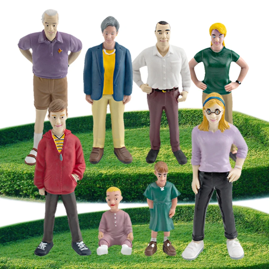 Simulation-People-Figurines-Family-Sandtable-Playset-Action-Figures ...