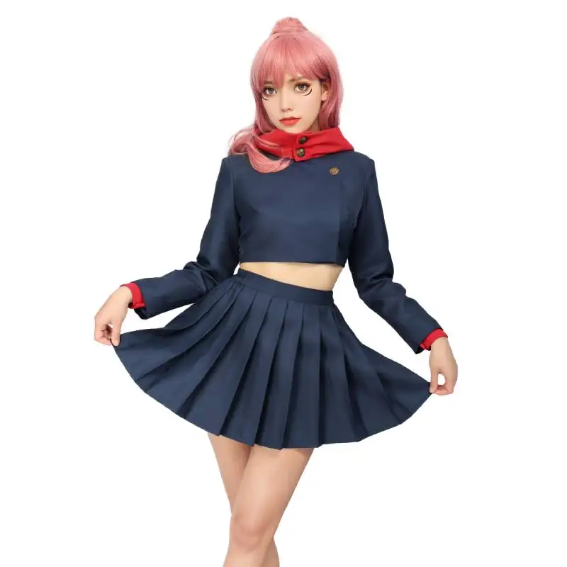 DAZCOS-Itadori-Yuji-Cosplay-Women-Costume-Hoodie-Pleated-Skirt-Uniform ...
