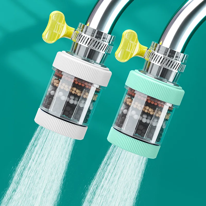 1pcs Removable And Washable 6 Layer Faucet Filter Universal Splashproof