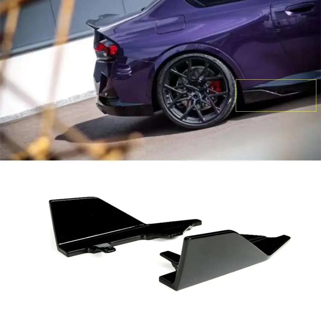 Gloss-Black-Car-Side-Skirts-Extension-Rocker-Splitters-Diffuser-Winglet ...