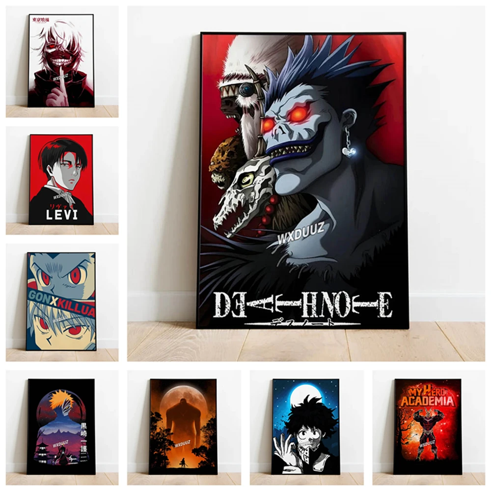 Classic Japan Anime Series Death Note Posters Retro Poster Bar Room ...
