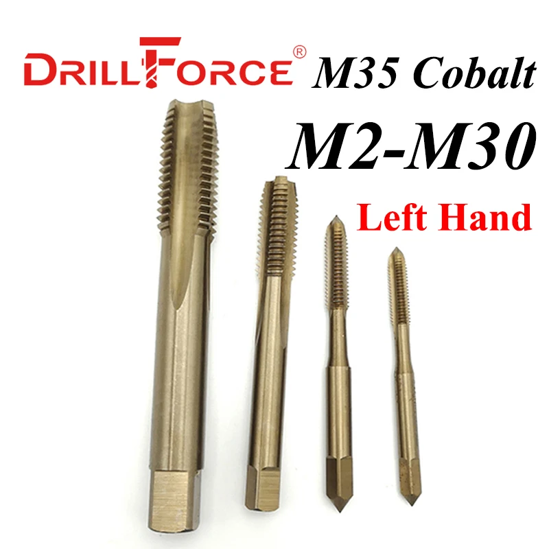 Drillforce Cobalt Left Hand Screw Thread Tap Drill Bits HSSCO M35 ...