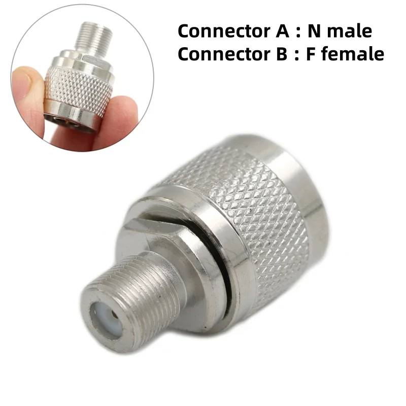 1Pcs-N-Type-To-F-Connector-N-Male-Plug-To-F-Female-Jack-RF-Coaxial ...