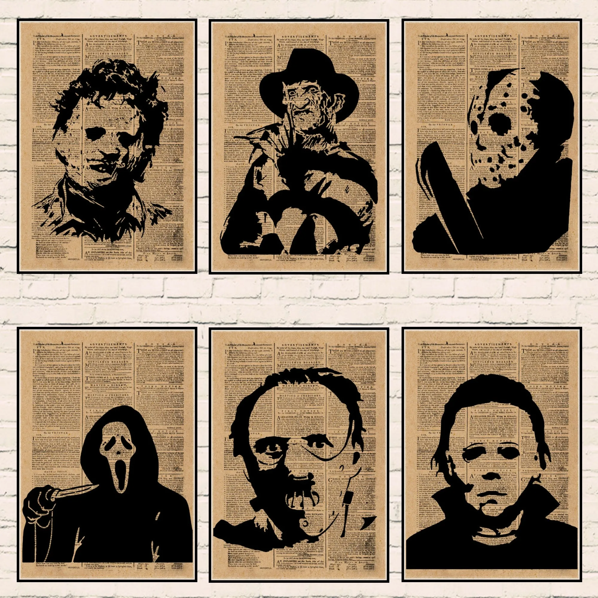 Horror Movie Stencils