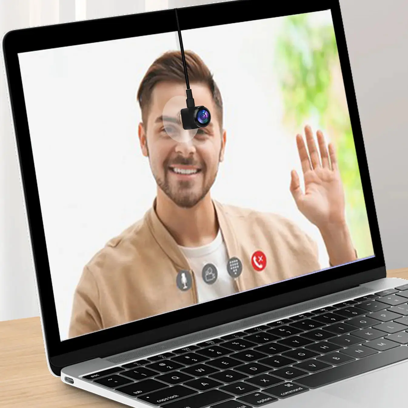 Eye-to-Cam-Webcam-4K-with-Suction-Cup-Fixed-in-The-Middle-Screen-8MP ...