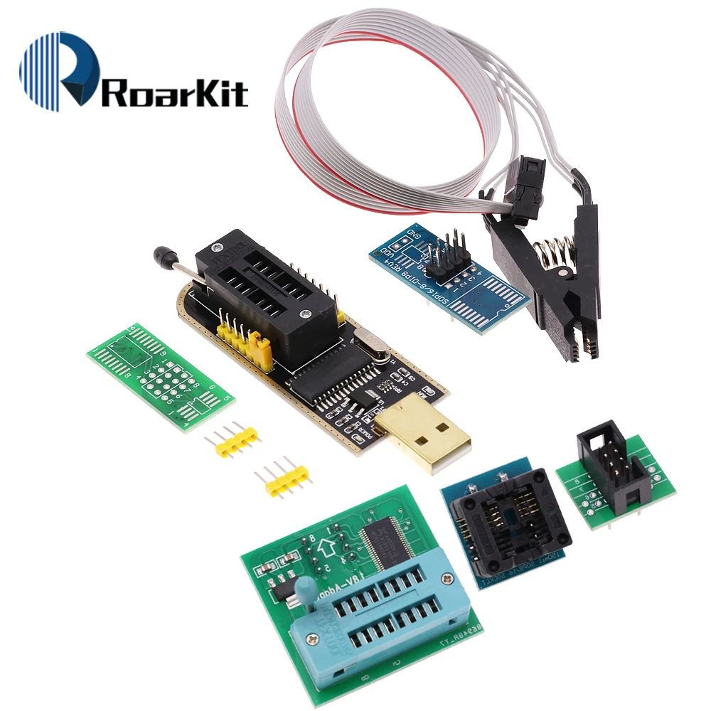 SOIC8 SOP8 Test Clip For EEPROM 93CXX / 25CXX / 24CXX Adapter + CH341A ...