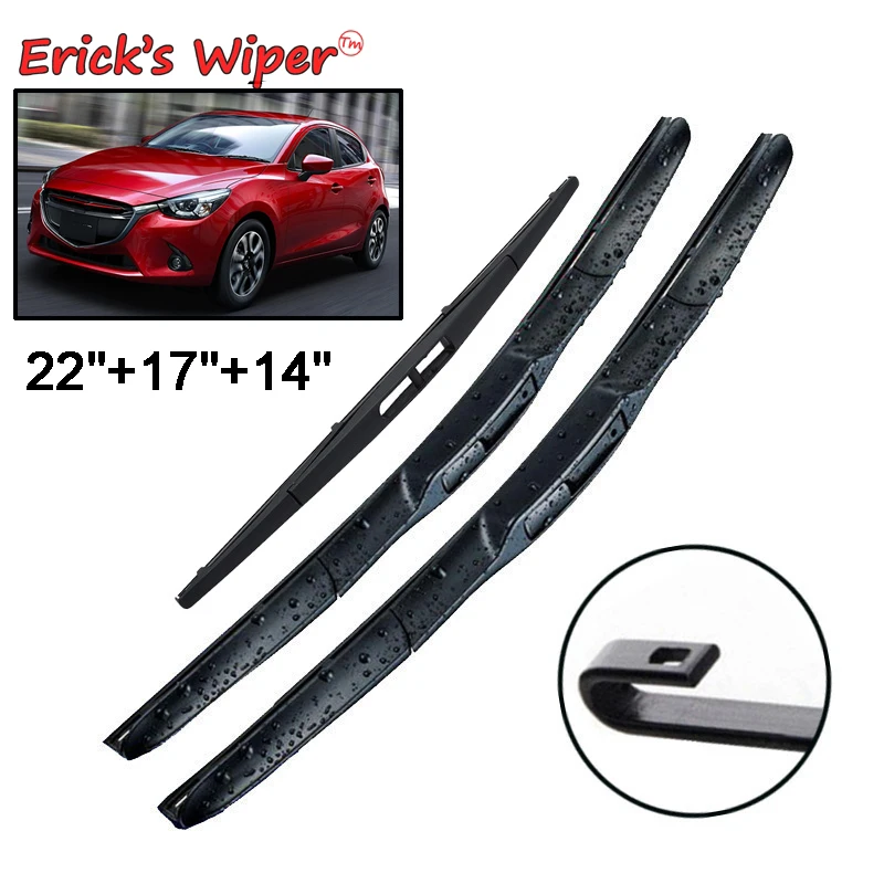 Erick's Wiper Front & Rear Wiper Blades Set For Mazda2 Mazda Demio 2 DJ ...