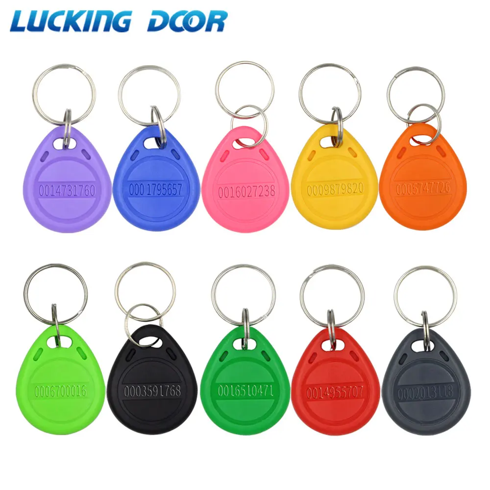 10pcs/lot Tk4100 125khz Rfid Proximity Keychain Stickers Card Tag Key ...