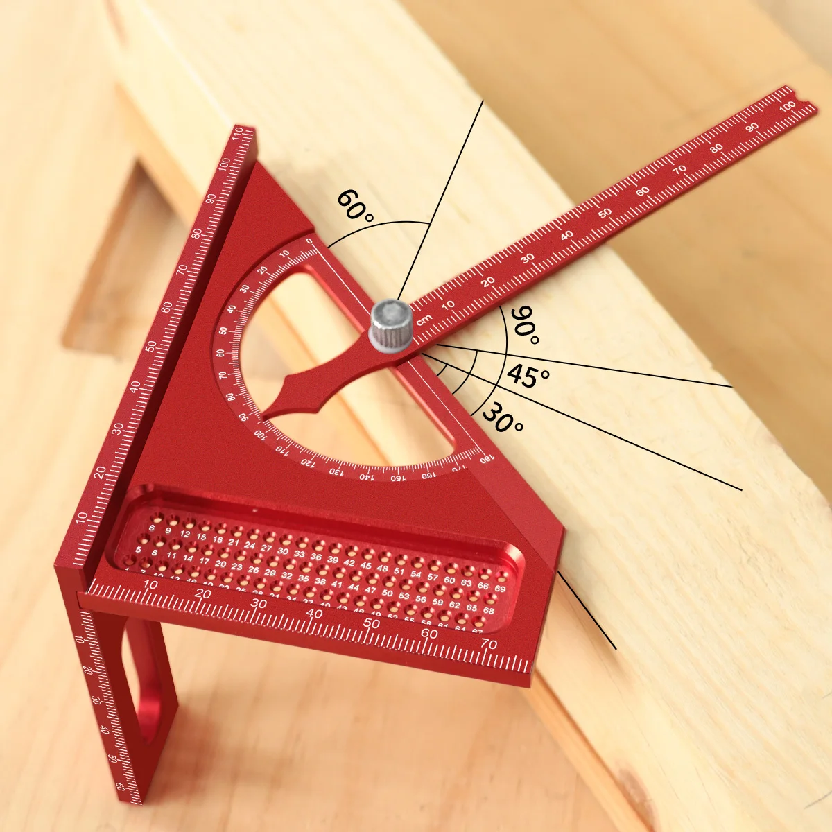 180° Metric Adjustable Woodworking Square Protractor In Different ...