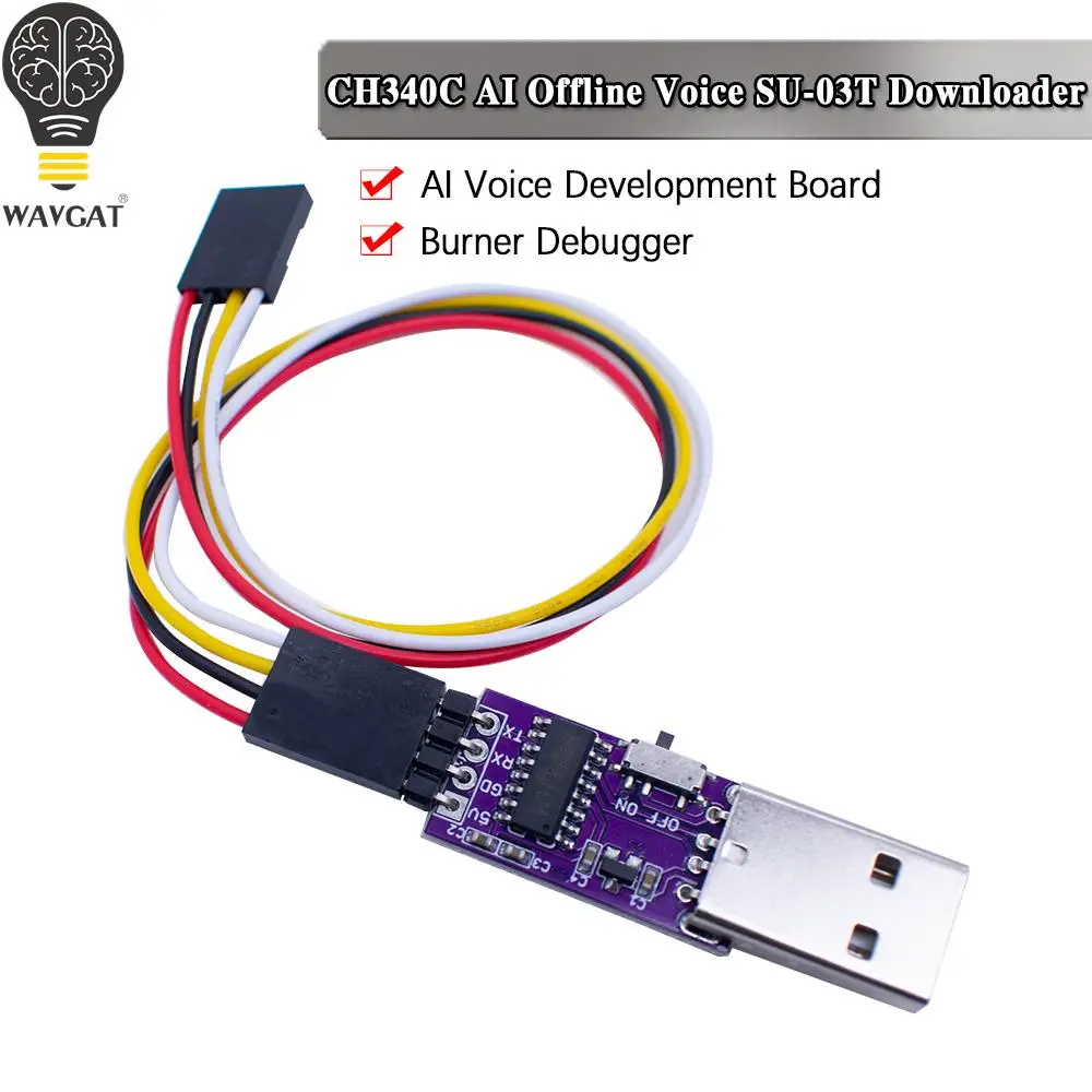 CH340C AI offline 5V voice download SU 03T download AI voice ...