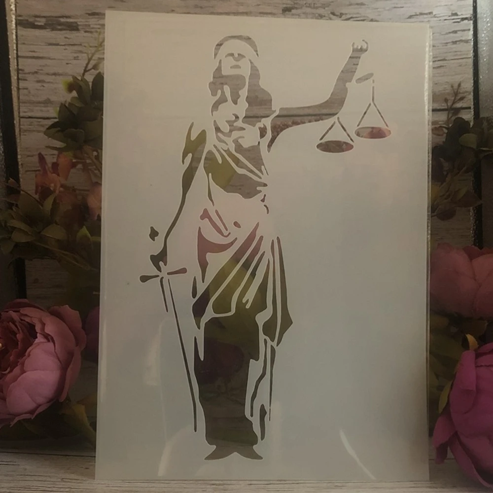 Lady Justice Art Stencil