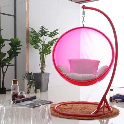 Transparent Bubble Chair Swing Hanging Chair Glass Hanging Basket Home ...