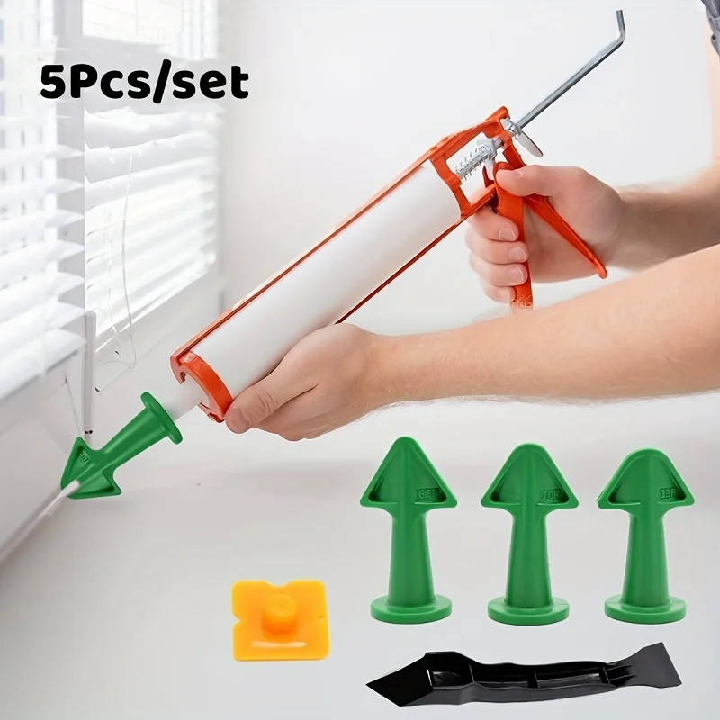 5pcs Caulking Nozzle Applicator Set - Perfect for Finishing, Tile Brick ...