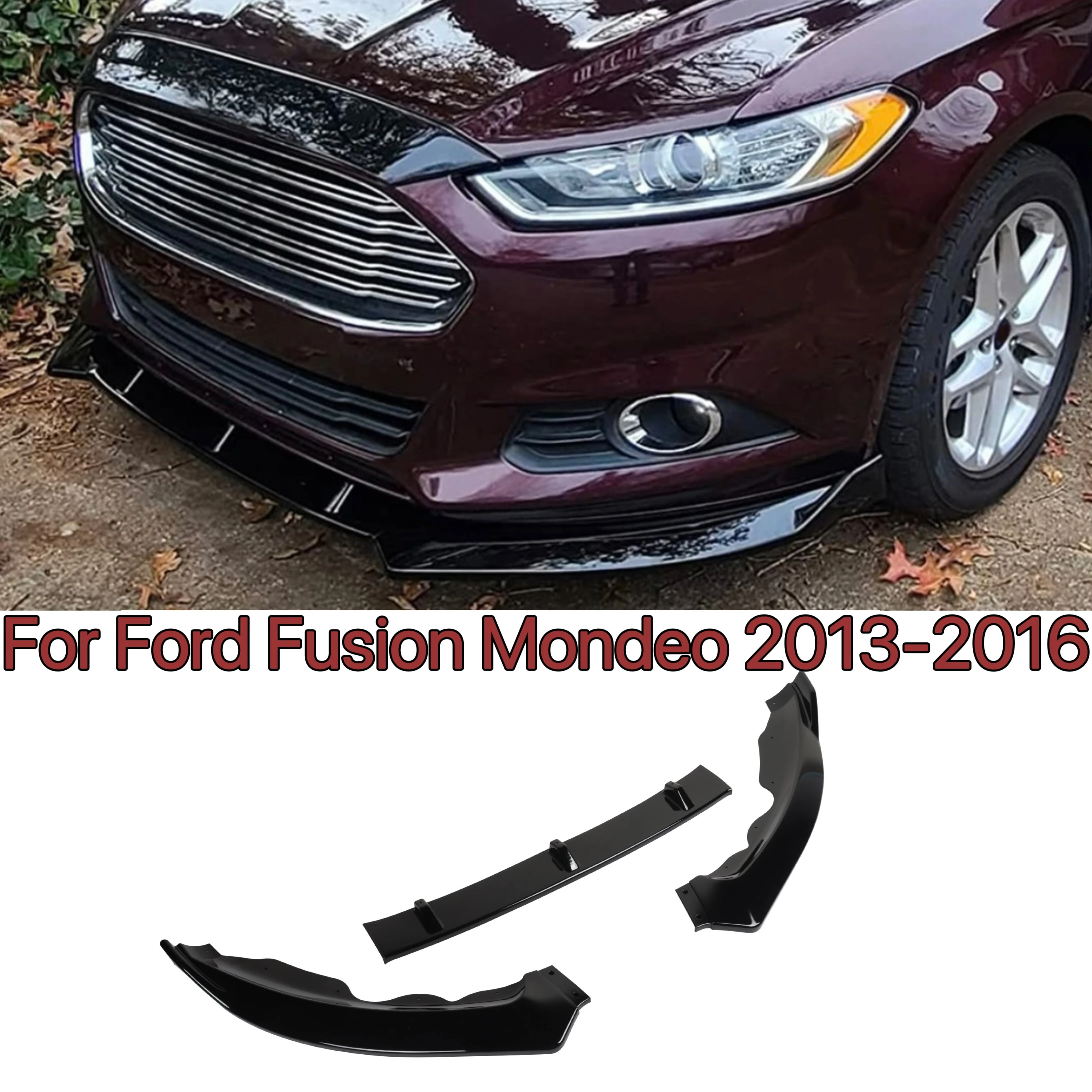 Car-Accessories-Car-Front-Bumper-Splitter-Lip-Diffuser-Body-Kit-Spoiler ...