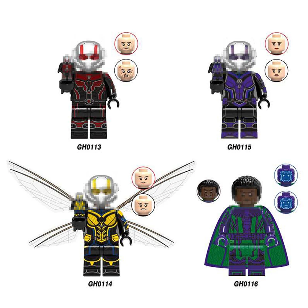 Marvel-Building-Blocks-Famous-Popular-Mini-Model-Figures-Wasp-Ant-Man ...