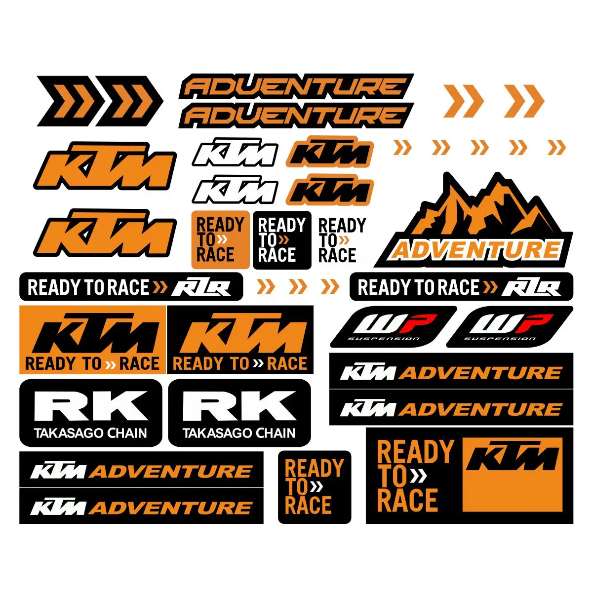 1 conjunto ktm adesivo decalques da motocicleta logotipo pronto para ...
