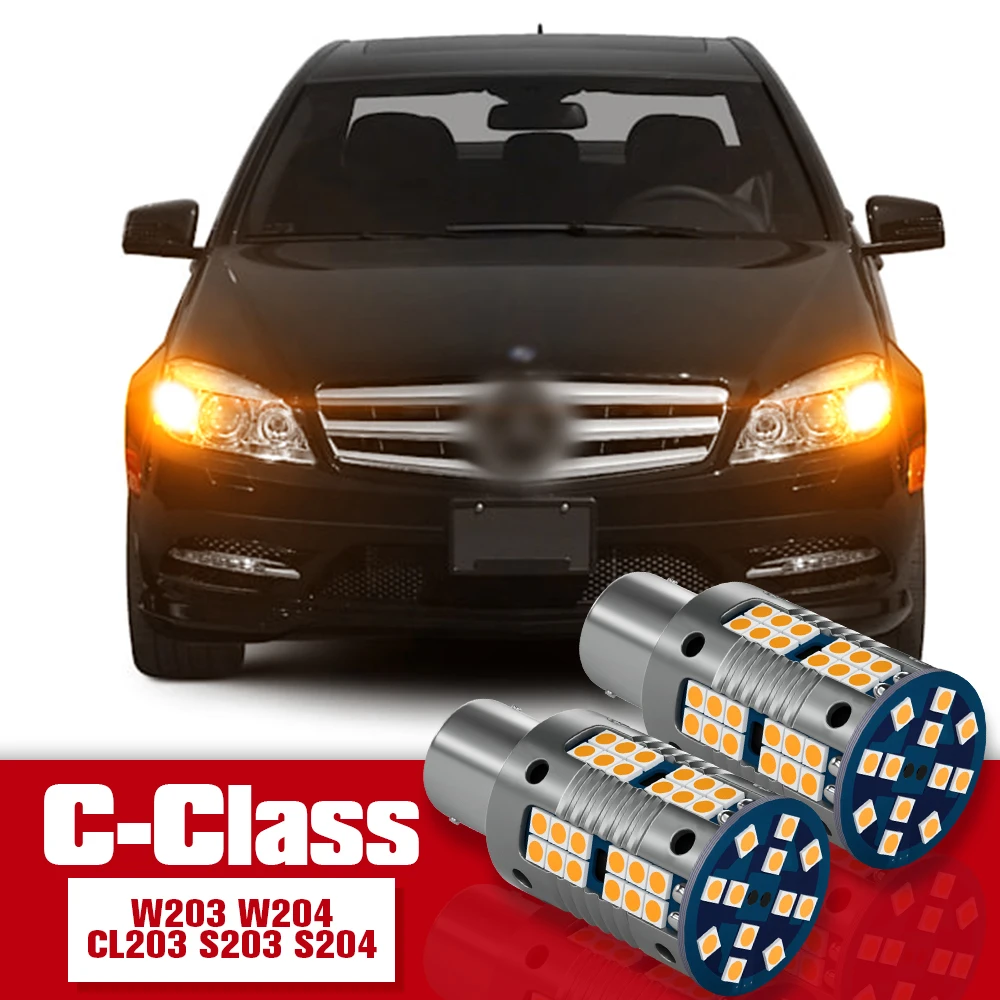 2pcs Turn Signal Light Accessories LED Bulb Lamp For Mercedes Benz C ...