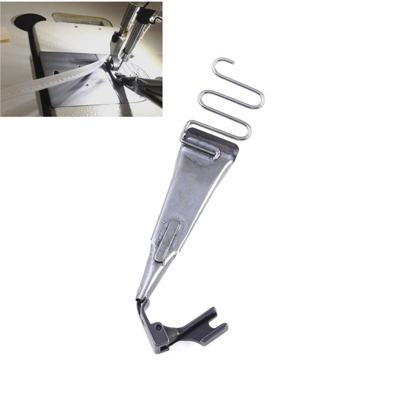 Industrial-Sewing-machine-Flat-car-Pull-Tube-Presser-Foot-Suspenders ...