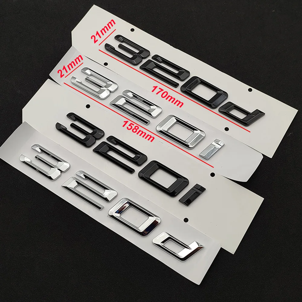 For-BMW-316i-318i-318d-320i-320d-325i-325d-Car-Logo-Lettering-Rear ...