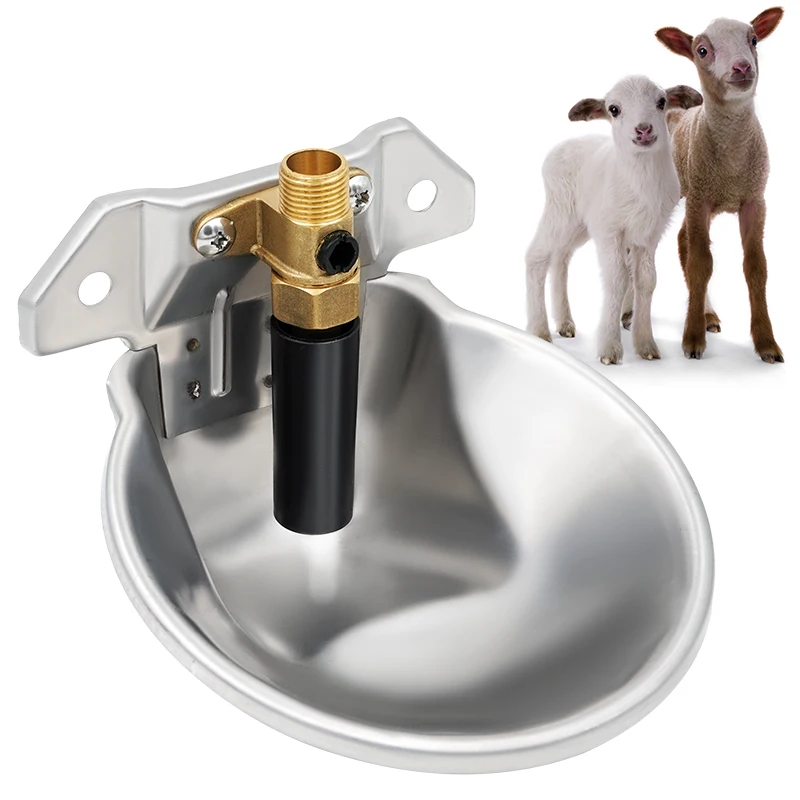 New-Automatic-Sheep-Water-Bowl-Stainless-Steel-Drinking-Goat-Lamb ...