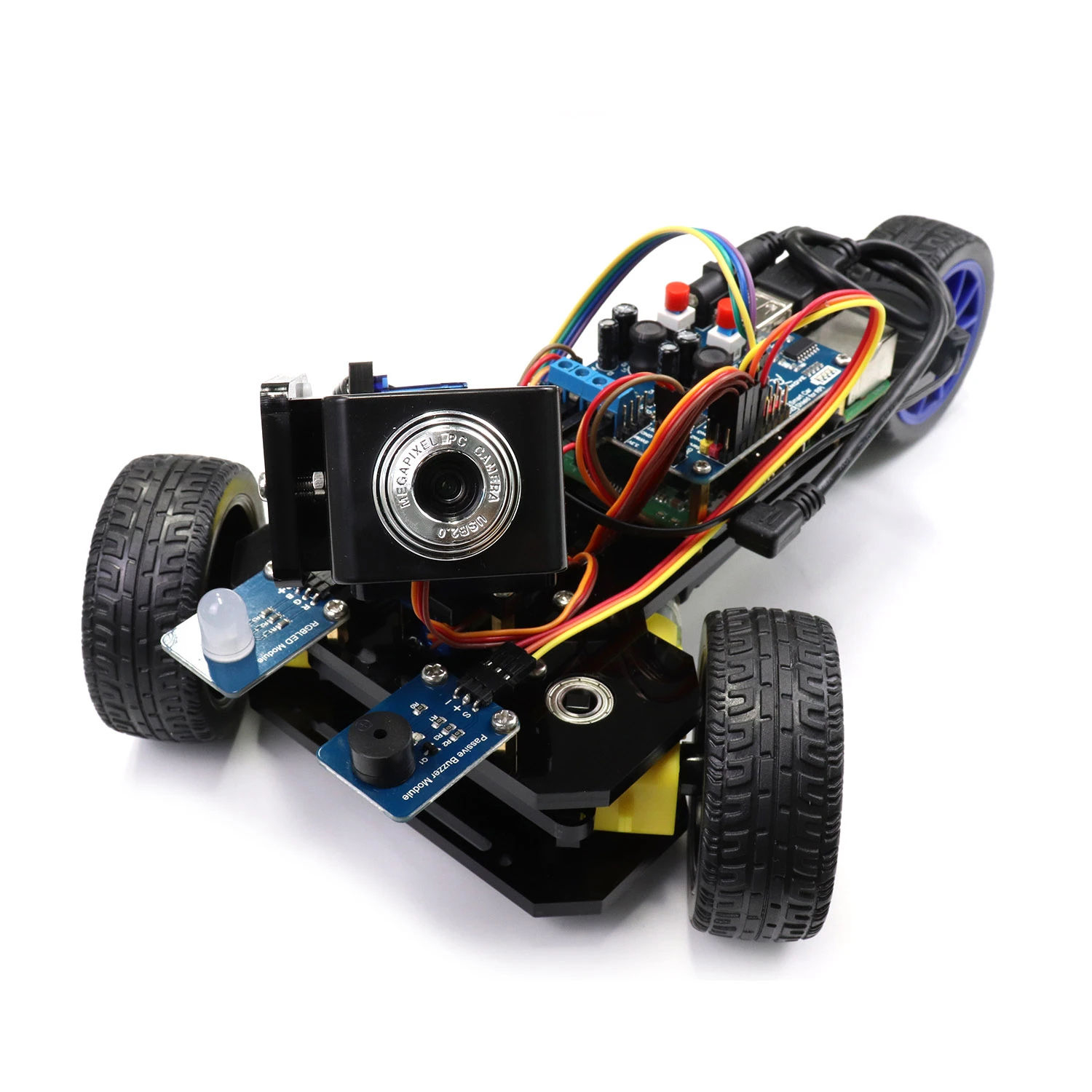 Freenove 3wd Smart Car Kit For Raspberry Pi 4 B 3 B+ B A+, Robot ...