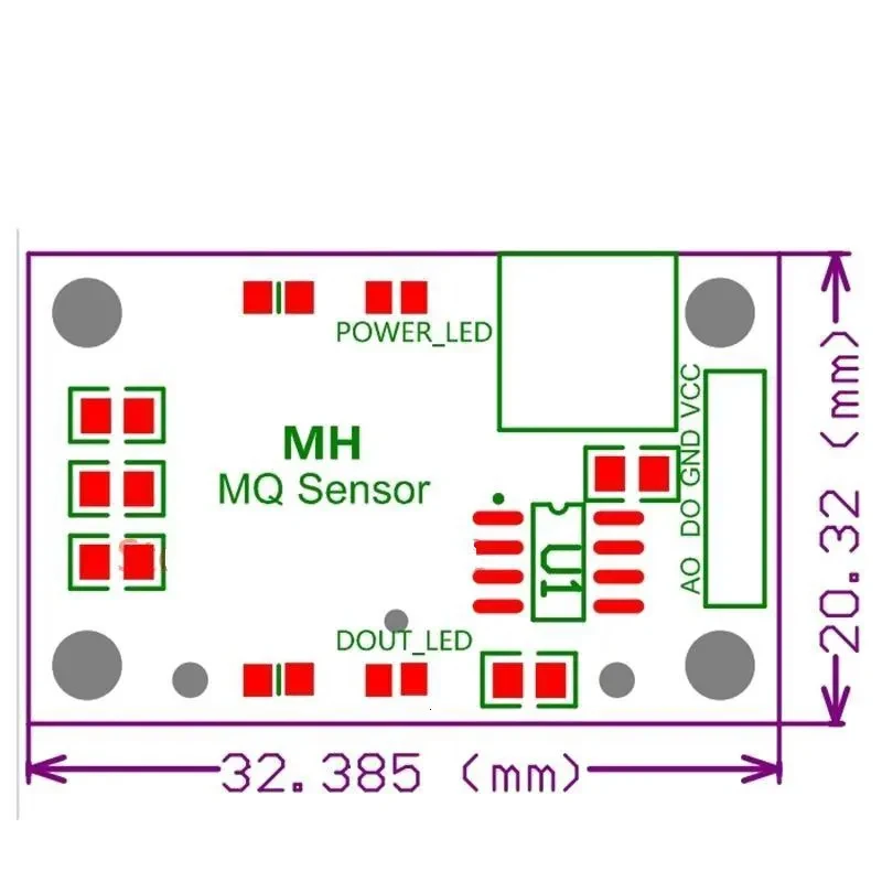 MQ2 MQ3 MQ4 MQ5 MQ-6 MQ-7 MQ-8 MQ-9 MQ-135 Модуль датчика обнаружения дыма, метана, сжиженного ...