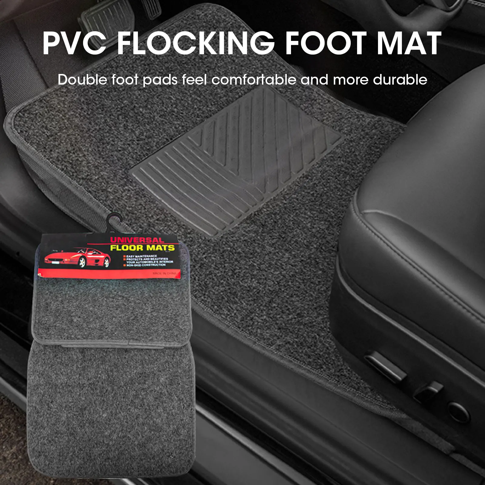 Universal-car-floor-mats-Can-freely-cut-car-coil-foot-pads-PVC-flocked ...
