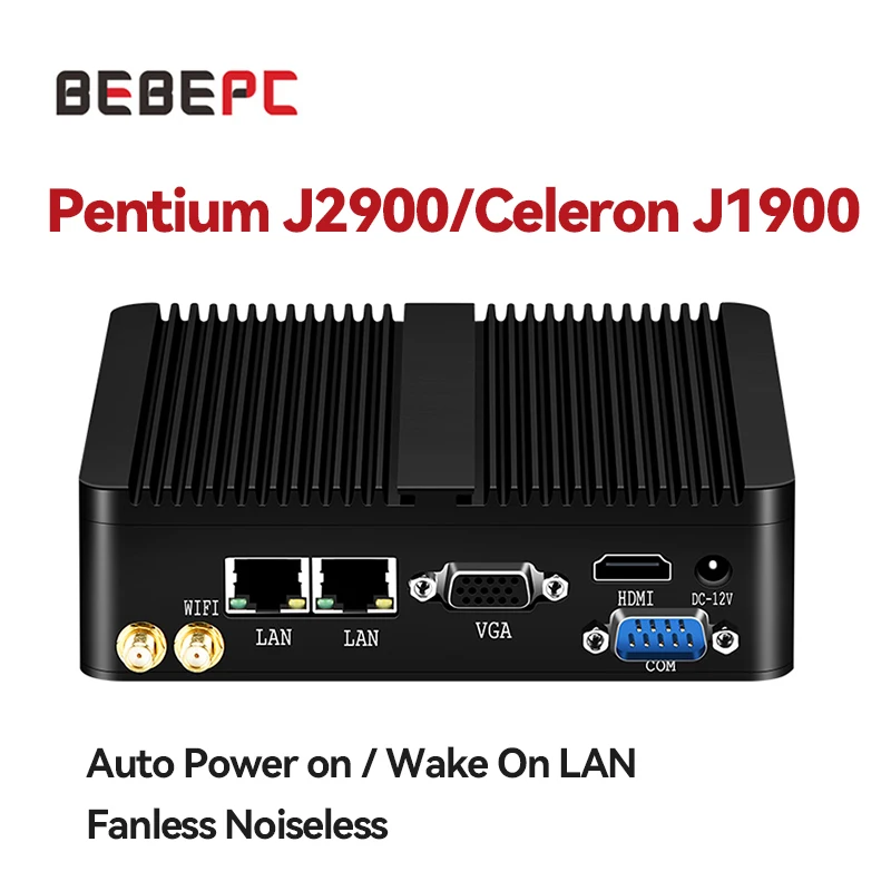 BEBEPC-Industrial-Fanless-Mini-PC-Celeron-J1900-N2930-J1800-HTPC-Dual ...
