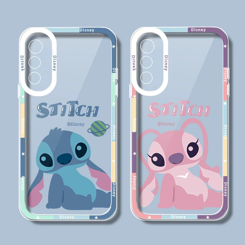 Disney Stitch Soft Silicone Case for Samsung Galaxy S22 Ultra S21 FE S20 S10 Plus Note 20 10 A32 ...