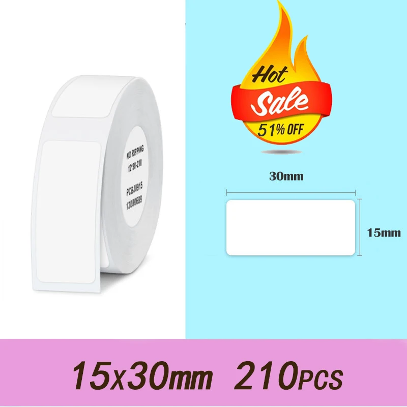 NIIMBOT-D11-Labels-Tape-1-Rolls-1530mm-Waterproof-D110-Label-Maker-Tape ...