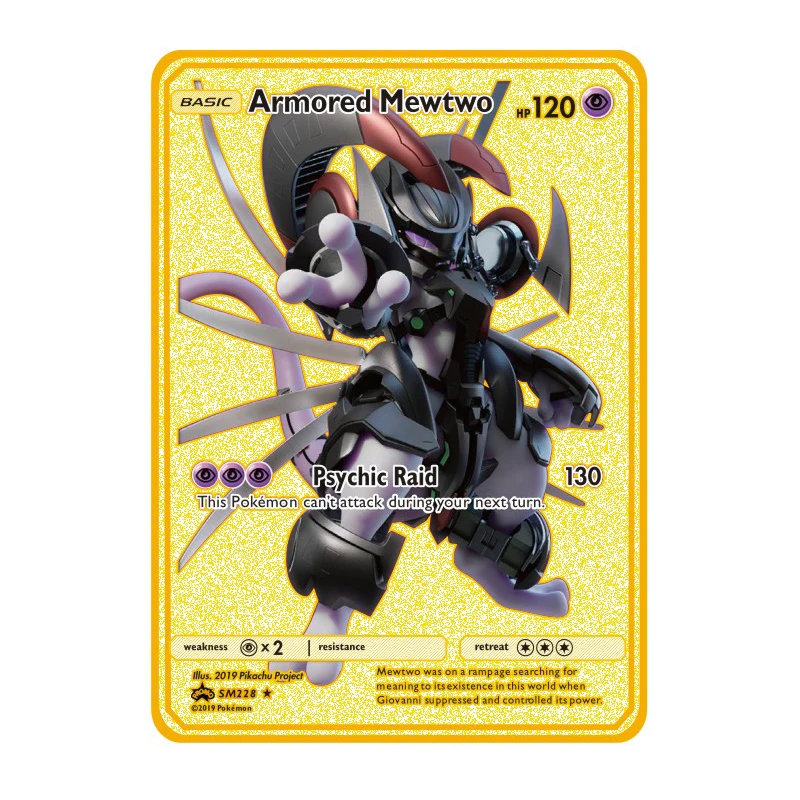 Metal Mewtwo Card