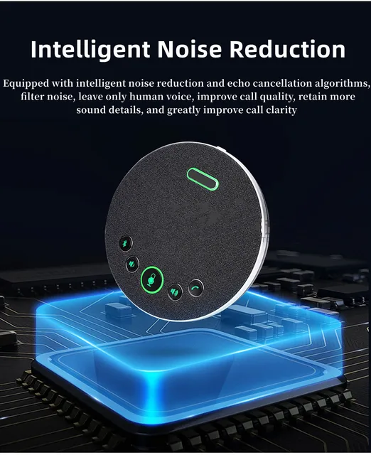 USB Conference Microphone Omnidirectional Tabletop Wireless ...