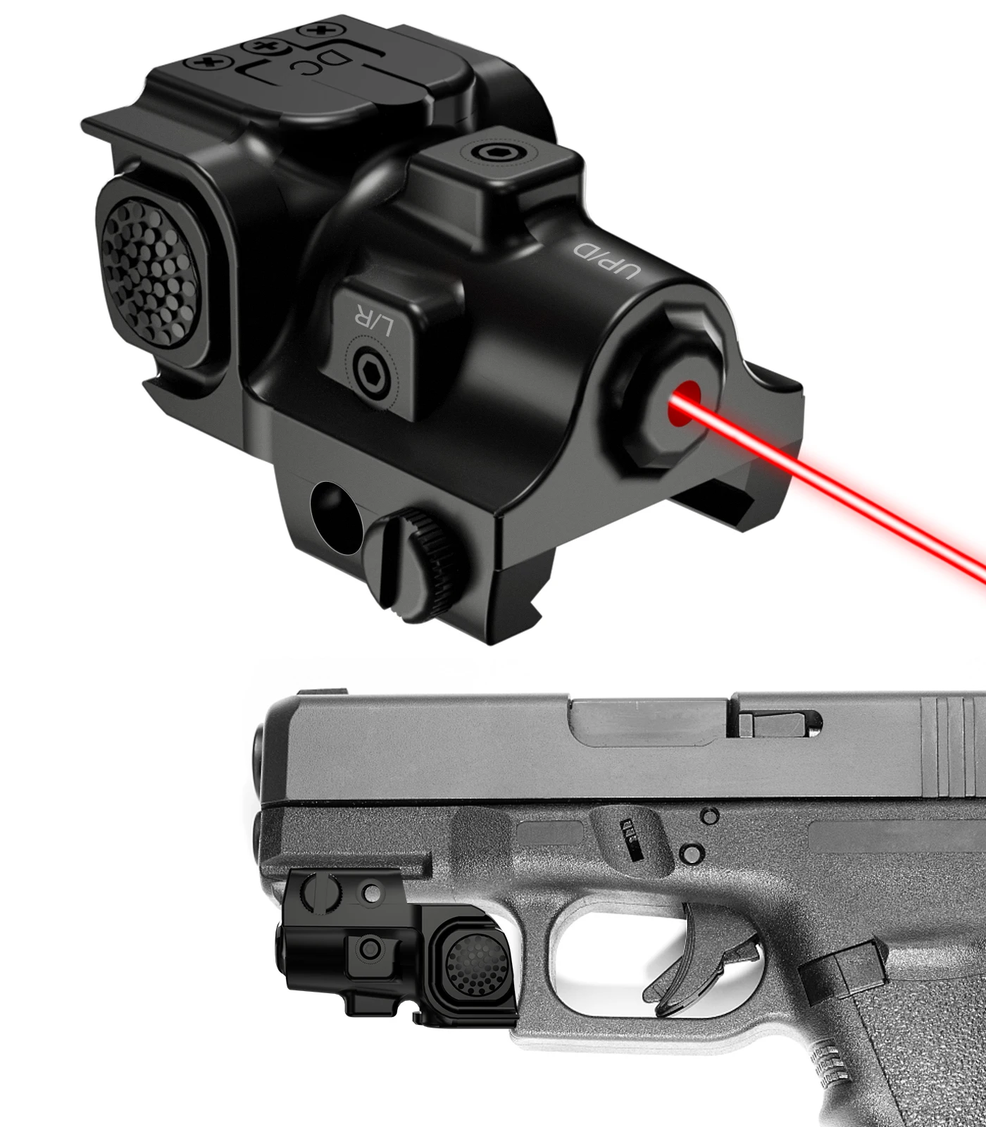 Red-Dot-Laser-For-Pistol-Airsoft-Gun-and-Glock17-19-Rechargeable-Red ...