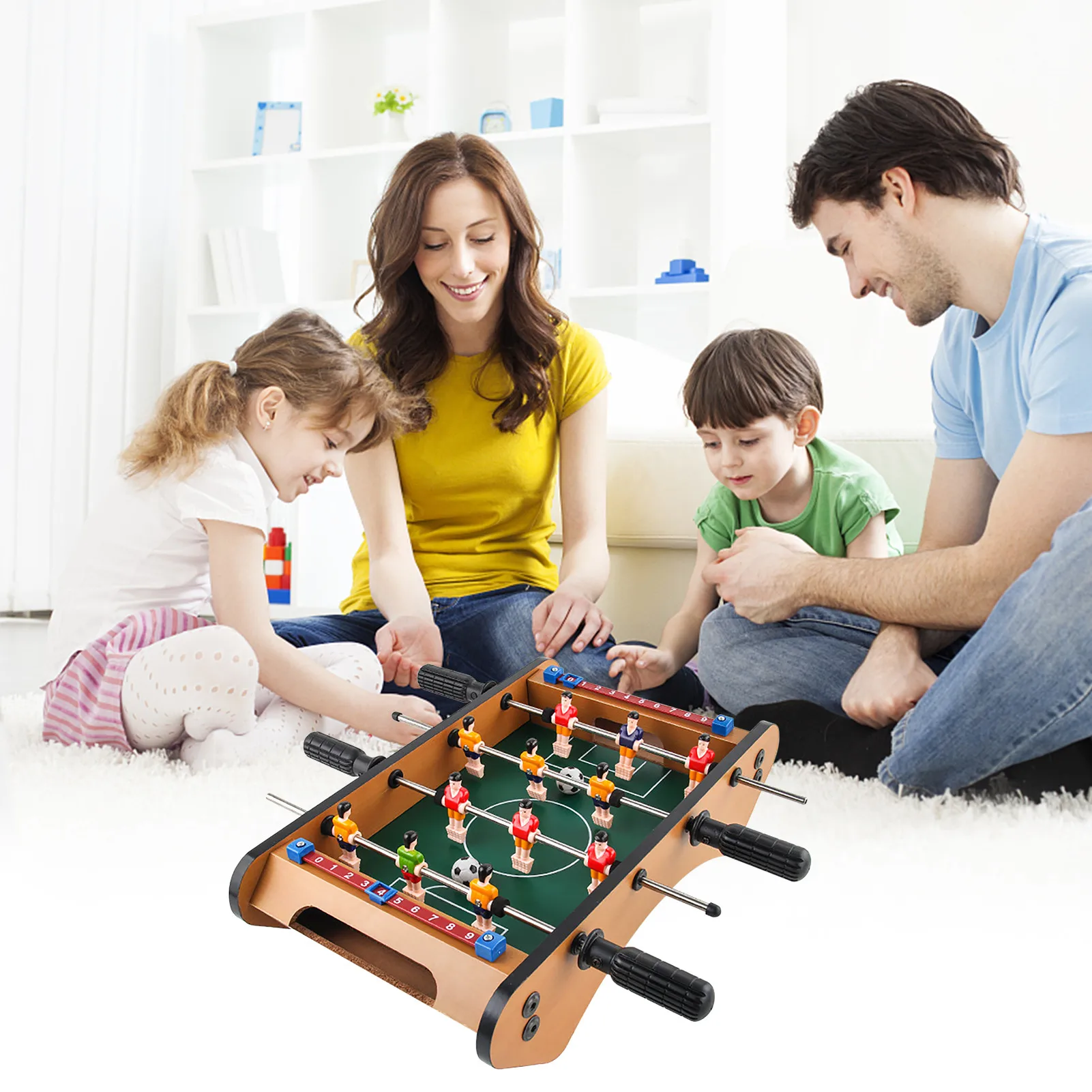 Family Playing Foosball