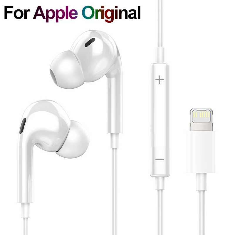Fones de ouvido Bluetooth com fio Apple, fones de ouvido originais para ...