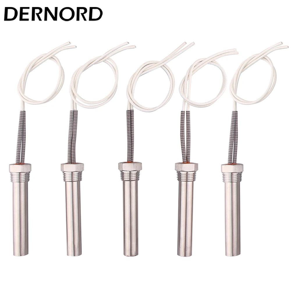 Dernord Immersion Cartridge Heater Hot Rod Heating Element Replacement With 1/2"npt Thread 12v ...