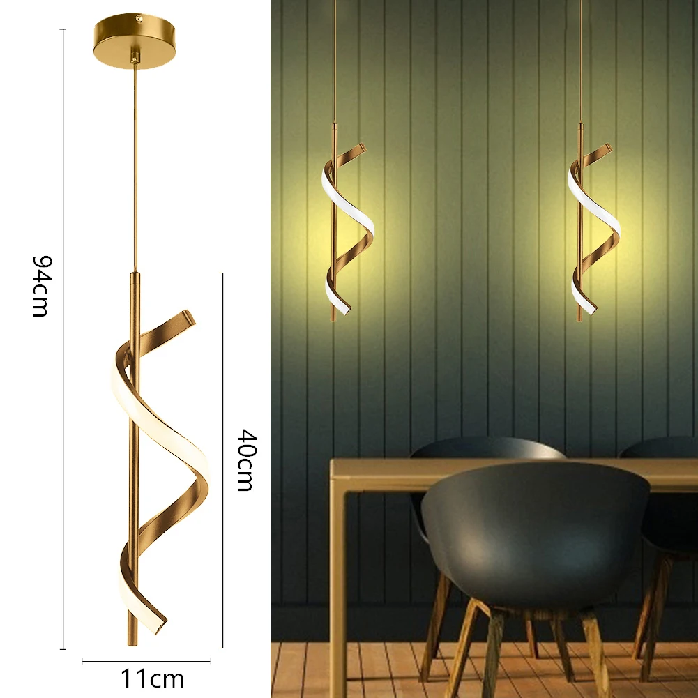 Luz-Pendurada-Espiral-N-rdica-L-mpadas-Modernas-Do-Candelabro-Luzes-LED ...