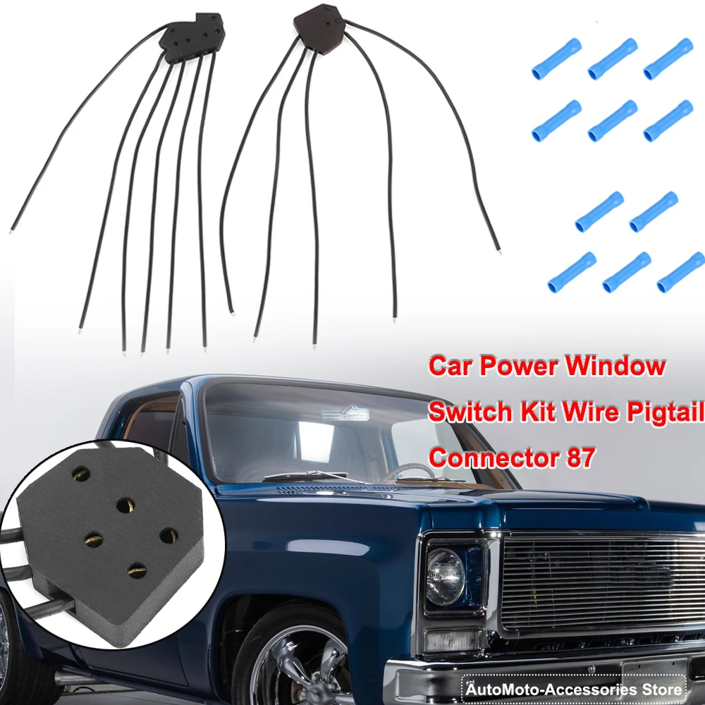 For 1980s GM Chevy Truck C10 Car Power Window Switch Kit Wire Pigtail ...